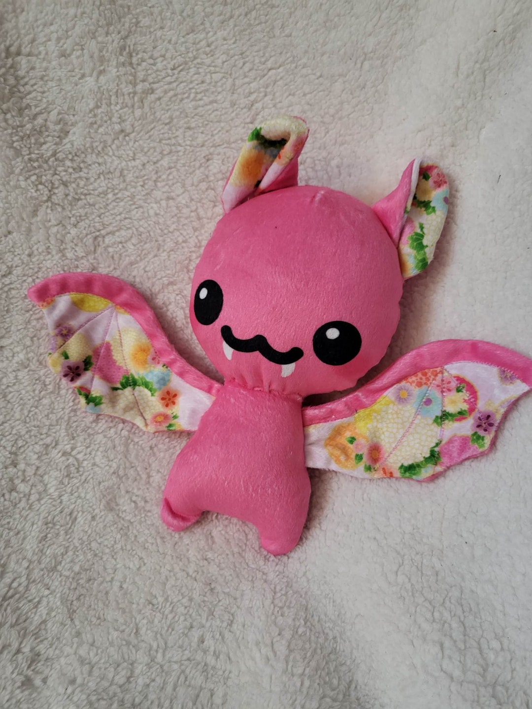 Lise the Pink Bat, a Squishy Stuffed Animal - Etsy