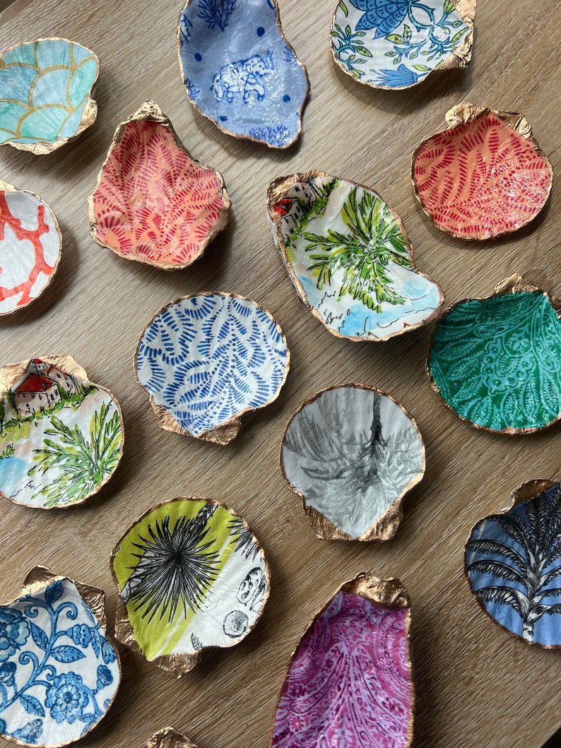 Bridesmaids Bundle-recycled Seashell Dish for Jewelry & Rings. Handmade ...