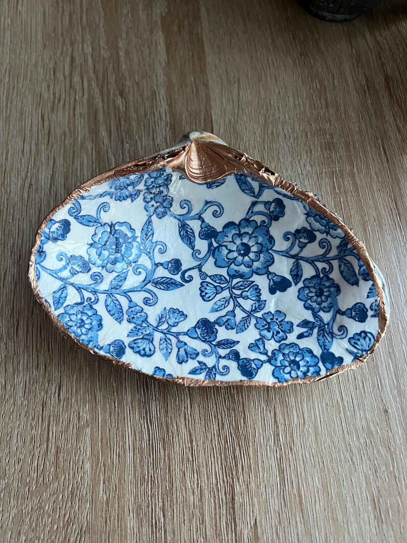 Large Recycled Seashell Dish for Jewelry & Rings. Handmade Unique Gift ...