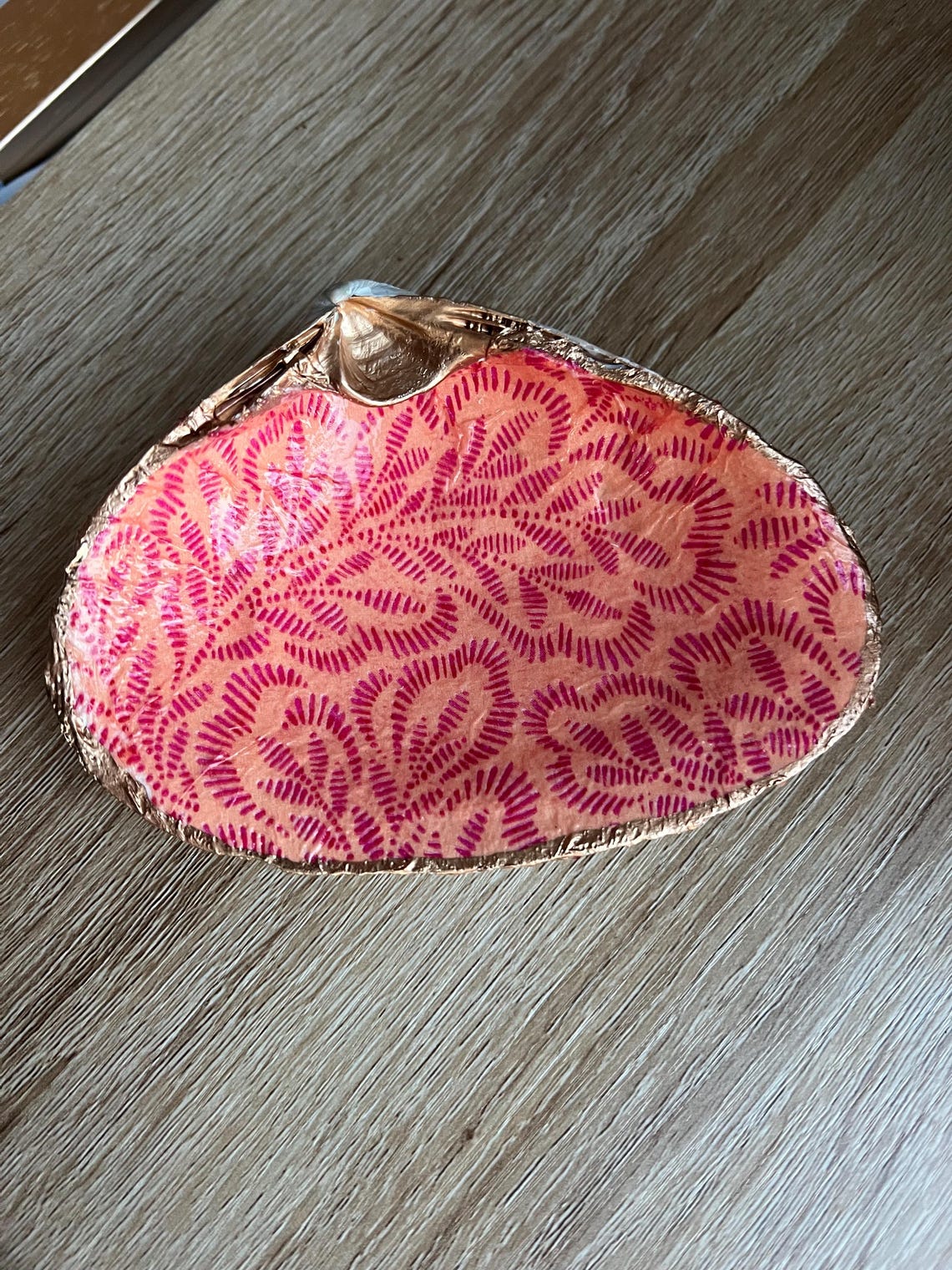 Large Recycled Seashell Dish for Jewelry & Rings. Handmade Unique Gift ...