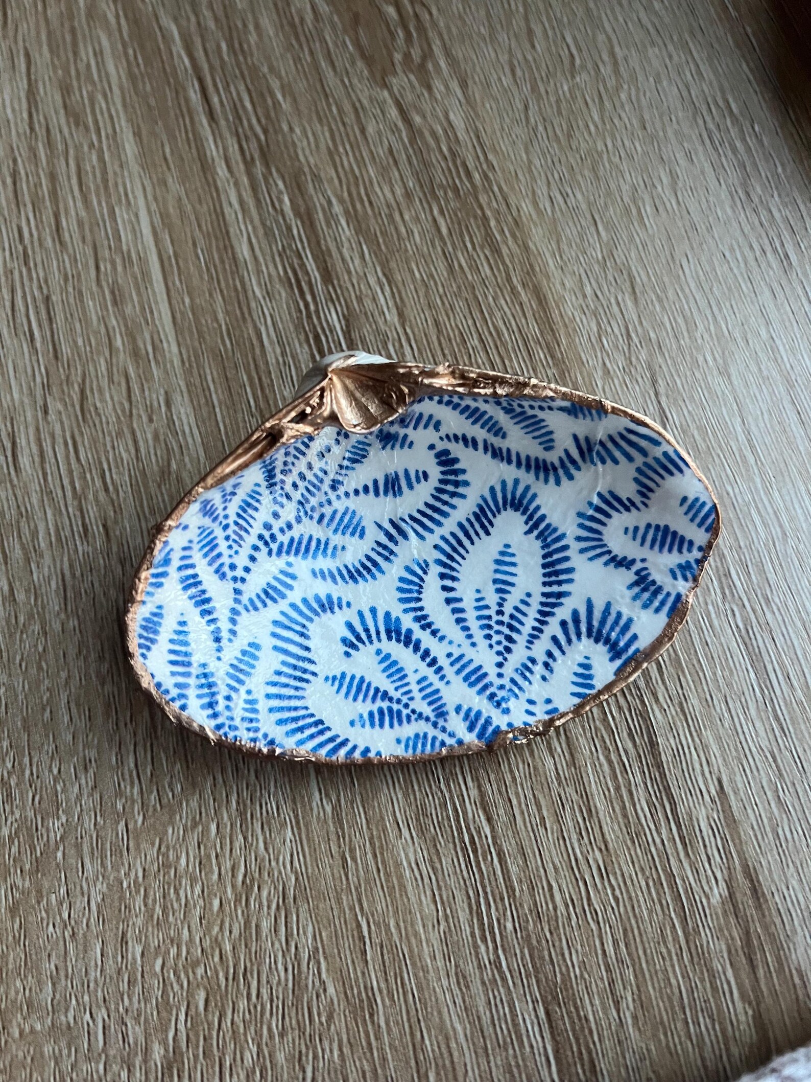 Small Recycled Seashell Dish for Jewelry & Rings. Handmade Unique Gift ...