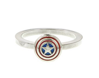 Captain America Ring | Etsy