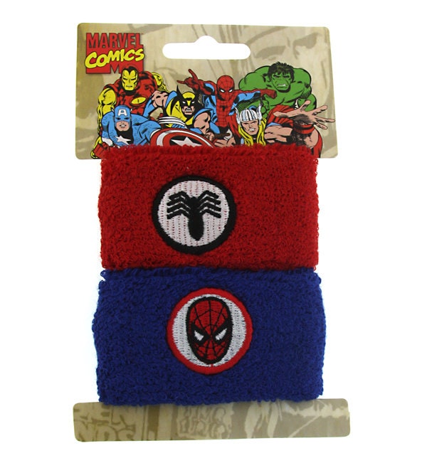Marvel Comics Spiderman Double Wrist Bands - Etsy