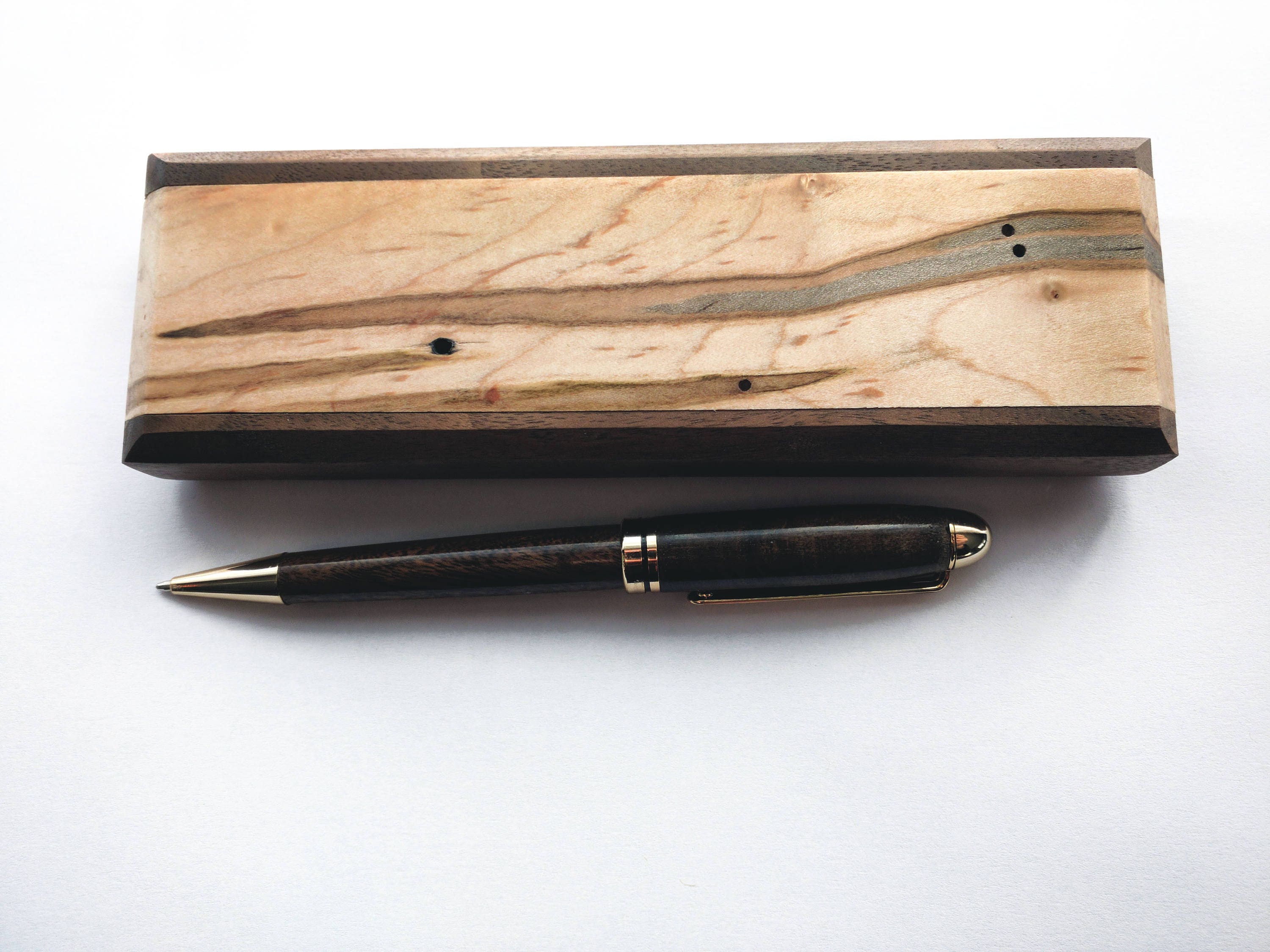 NEW Ambrosia Maple Pen Box Custom Pen Box Pen Set Handmade | Etsy