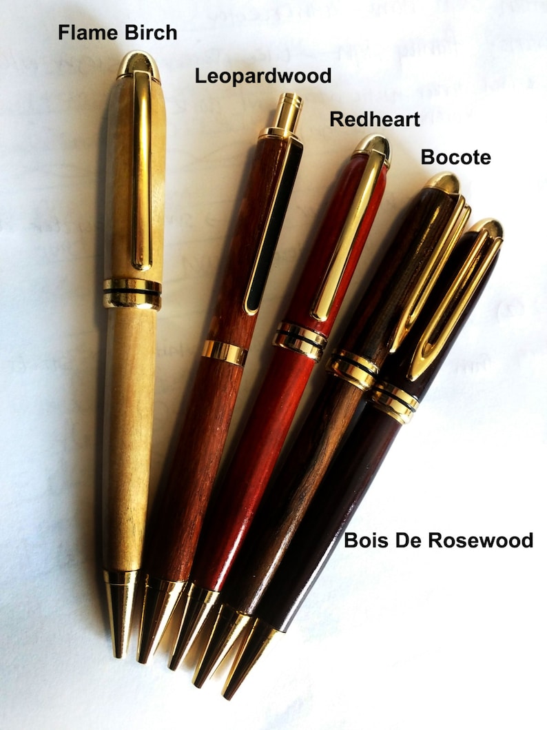 Handmade Custom Wooden Pens: Designer Twist Pens - Etsy