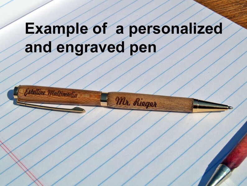 Handmade Custom Wooden Pens: Designer Twist Pens - Etsy