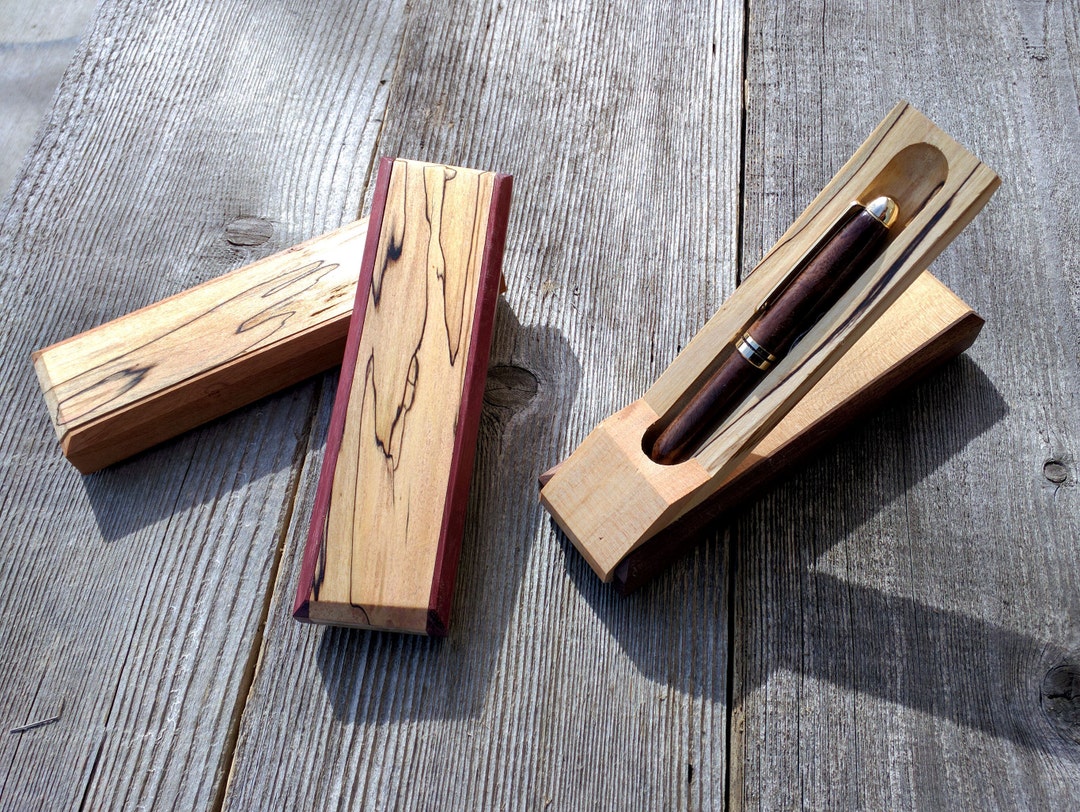 Father's Day Gift, Spalted Maple Pen Boxes, Gift for Him, Pen and Pen ...