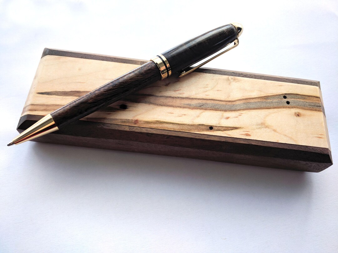 NEW Ambrosia Maple Pen Box, Custom Pen Box, Pen Set, Handmade Pen Box ...