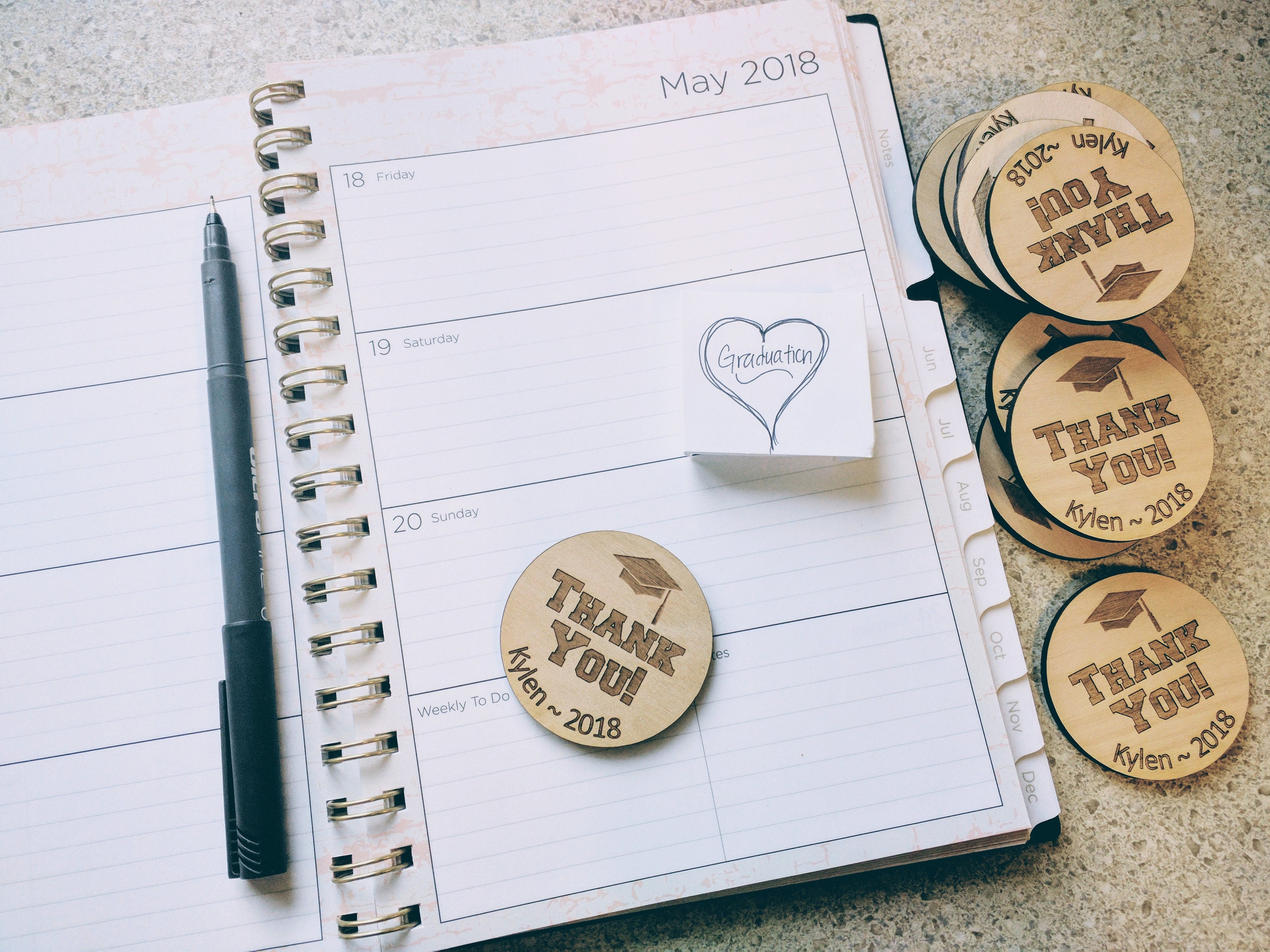 Graduation Token, Graduation Thank You Favors, Graduation Thank You - Etsy