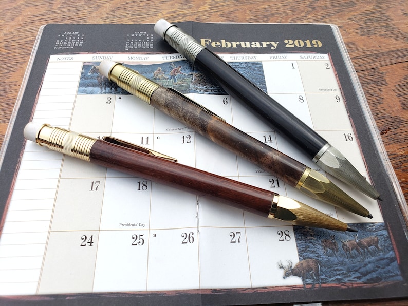 Handmade Wooden Pencils With Sharpener - Etsy