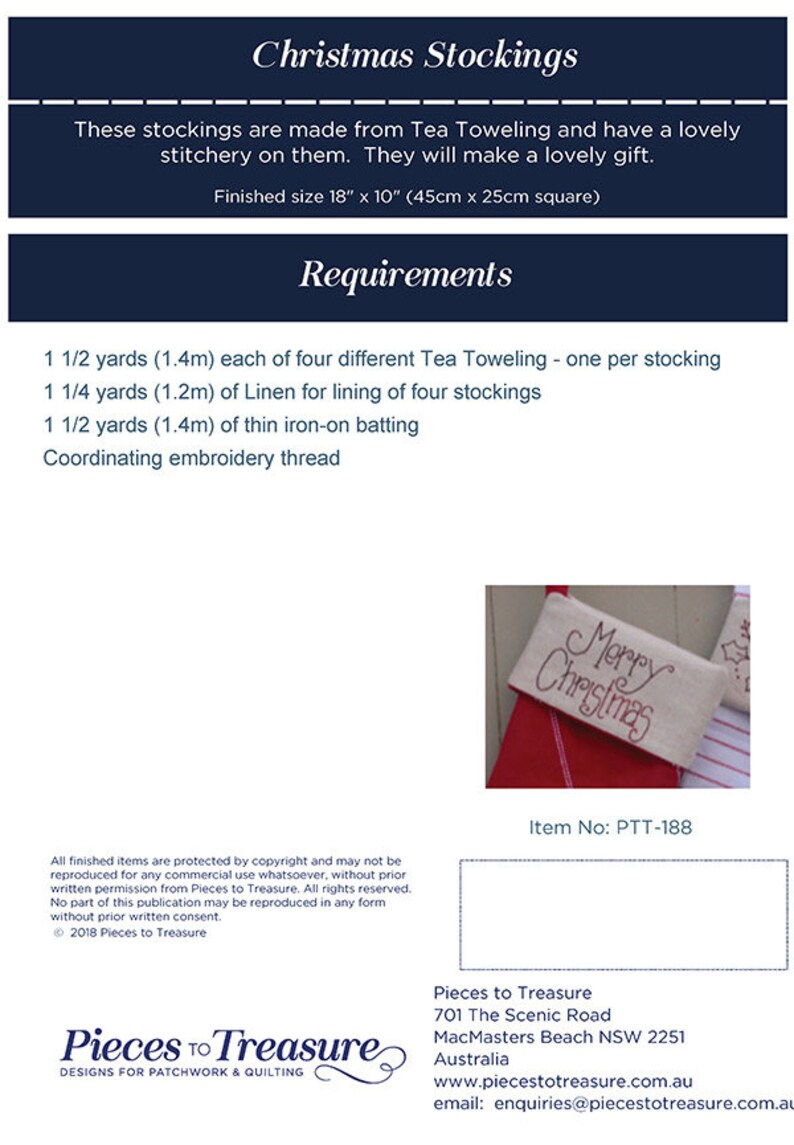 Christmas Stitchery Stockings Pattern Designed by Jenelle Kent - Etsy