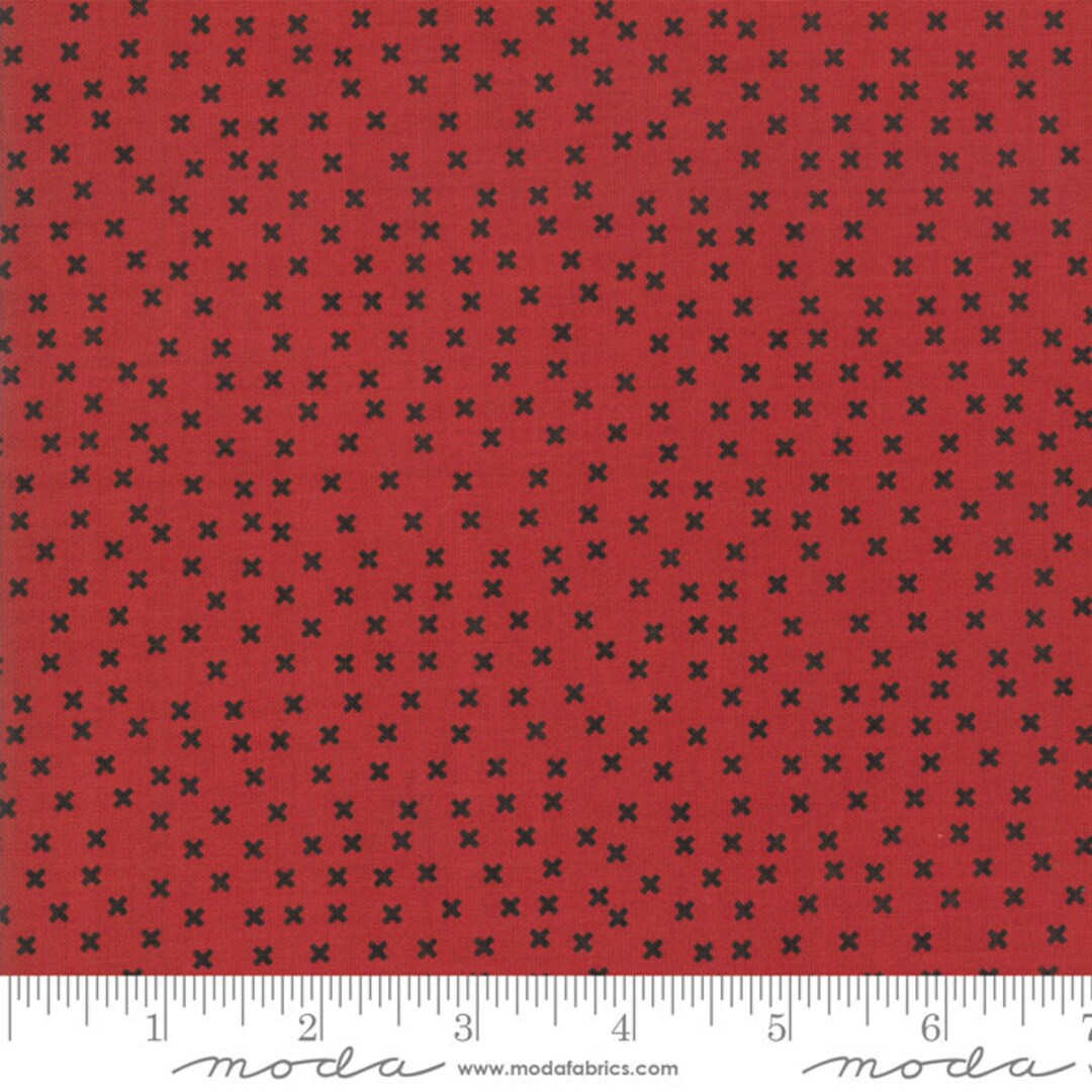 The Print Shop Red Moda #5741 31 Sweetwater Novelty Modern X Red - Etsy