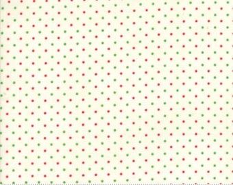 Essential Dots White Spring Green 8654 63 Moda Basic Dot Light Green ...
