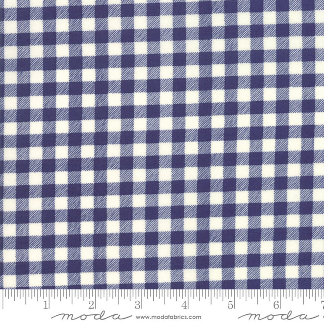 Good Times Navy Gingham Moda # 21778 15 Vintage Reproduction Gingham ...