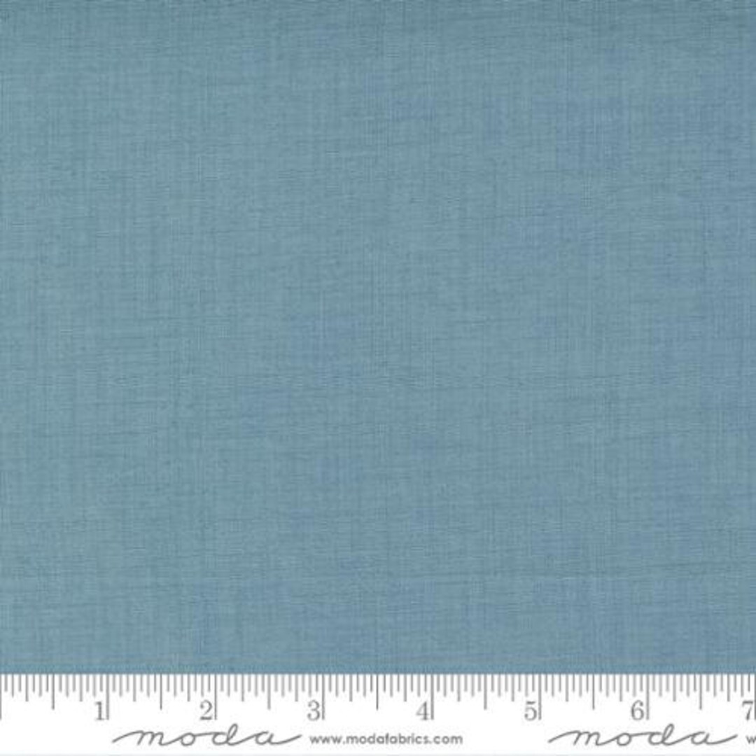 French Blue Linen Texture Cotton Fabric - Moda French General Solids - Etsy