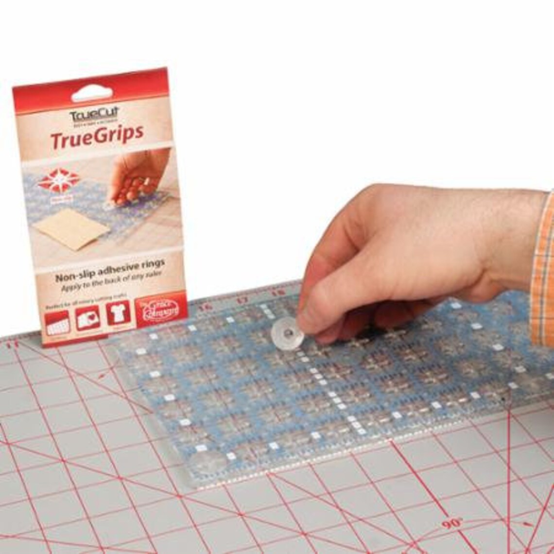 True Grip Transparent Circles Add a Non-slip Surface to Any Ruler. 15 ...