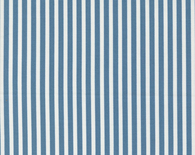 Shoreline Medium Blue Simple Stripe Stripes 55305 13 Moda Designed by ...