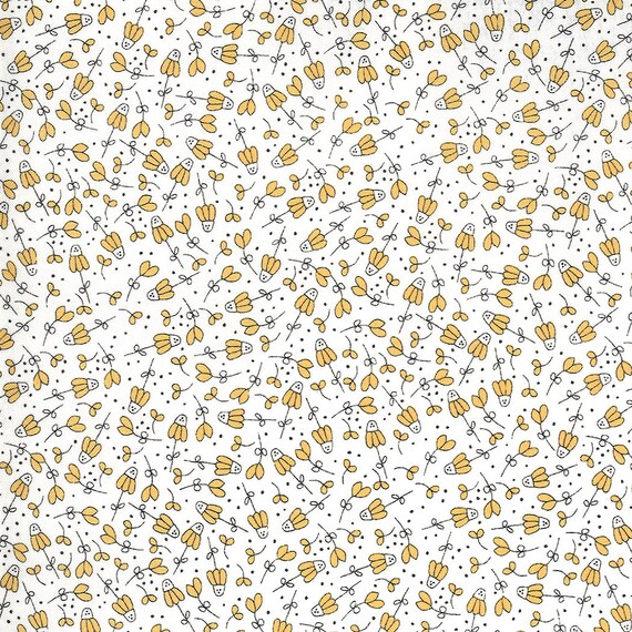 Spring Chicken Yellow Flower Garden Moda 55522 24 - Etsy