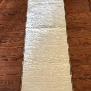 New Hand Made Table Runner, 57" by 16 1/2", Browns, Yellows and Earth ...