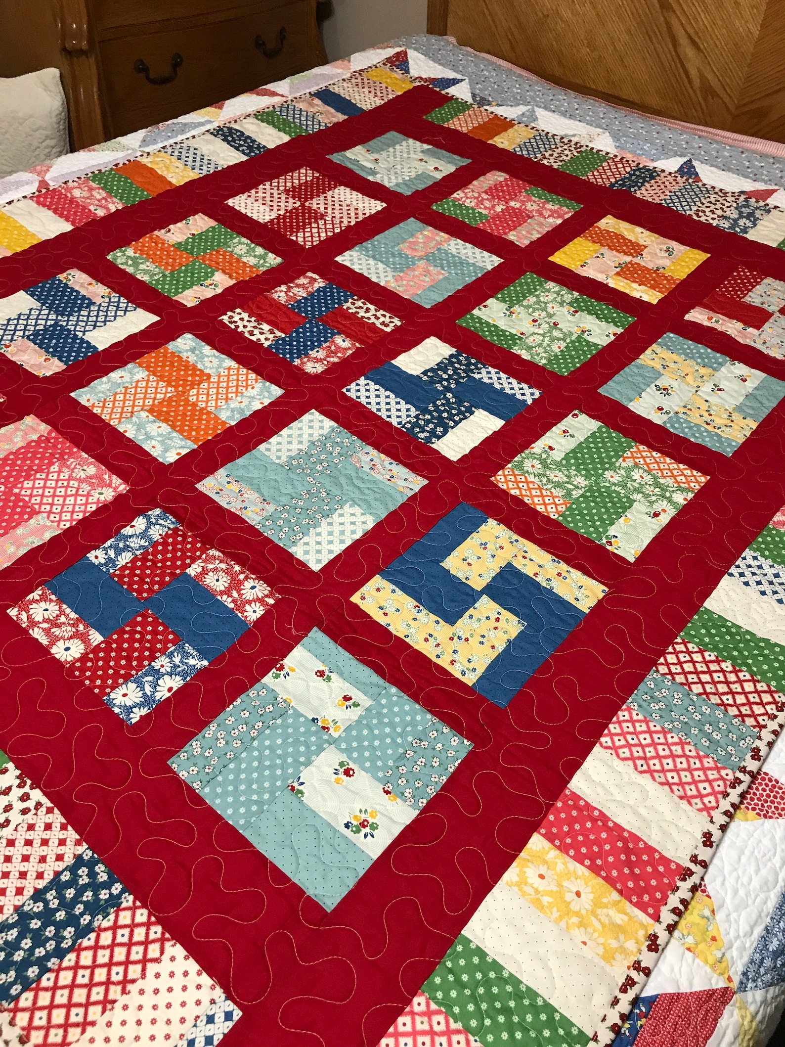 American Jane Lap Quilt: Vintage Style Moda Fabric, 52” X 65” - Etsy