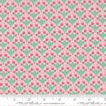 Moda Pink Floral Fabric, Strawberry Patch 25092 11 Design, Spring ...
