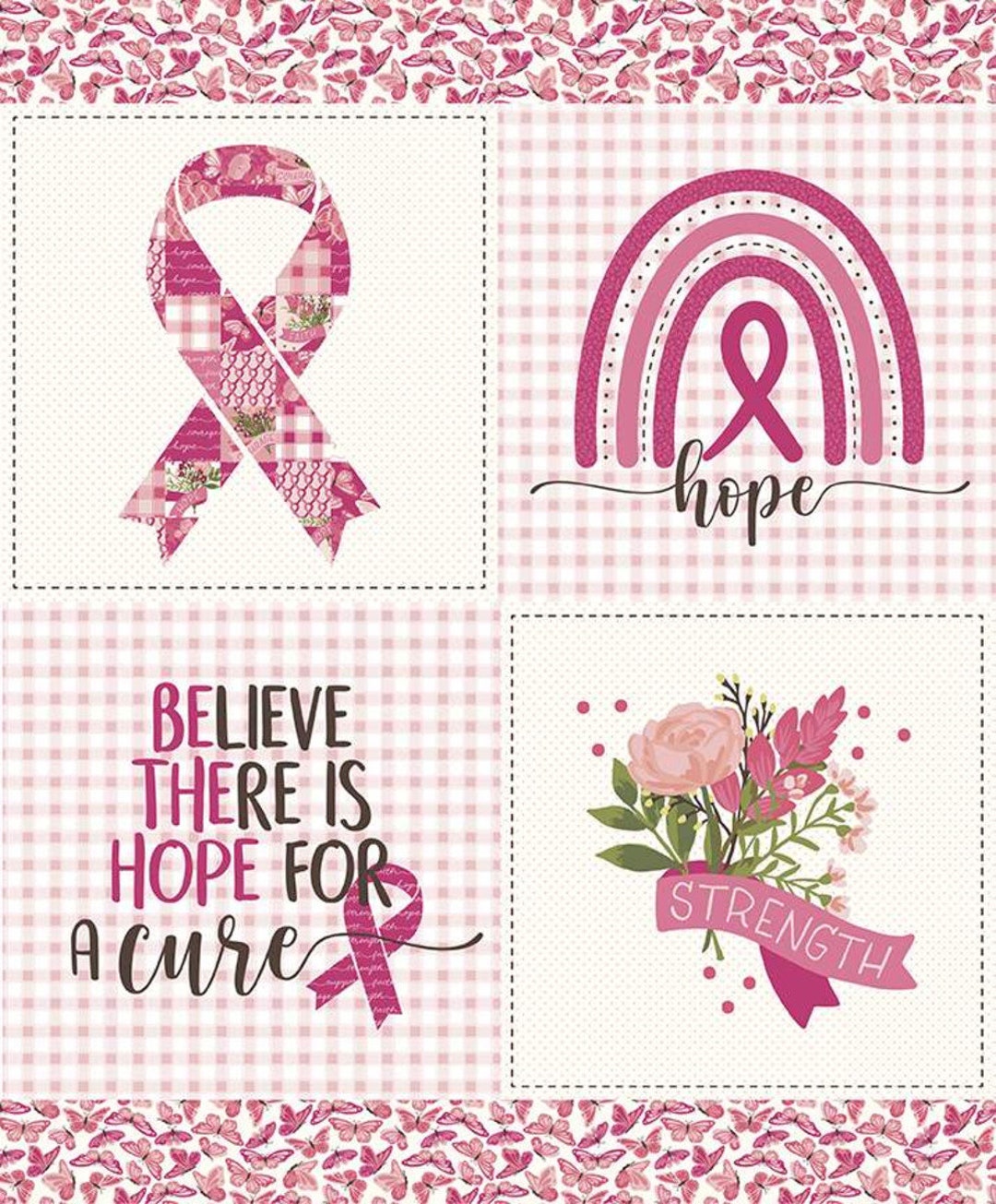 Hope in Bloom Panel Weiße Artikelnummer: PD11026-WHITE Designerin ...
