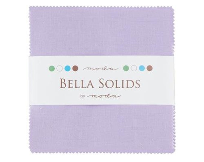 Bella Solids Charm Pack Lilac 9900PP 66 Precuts Designed by Moda ...