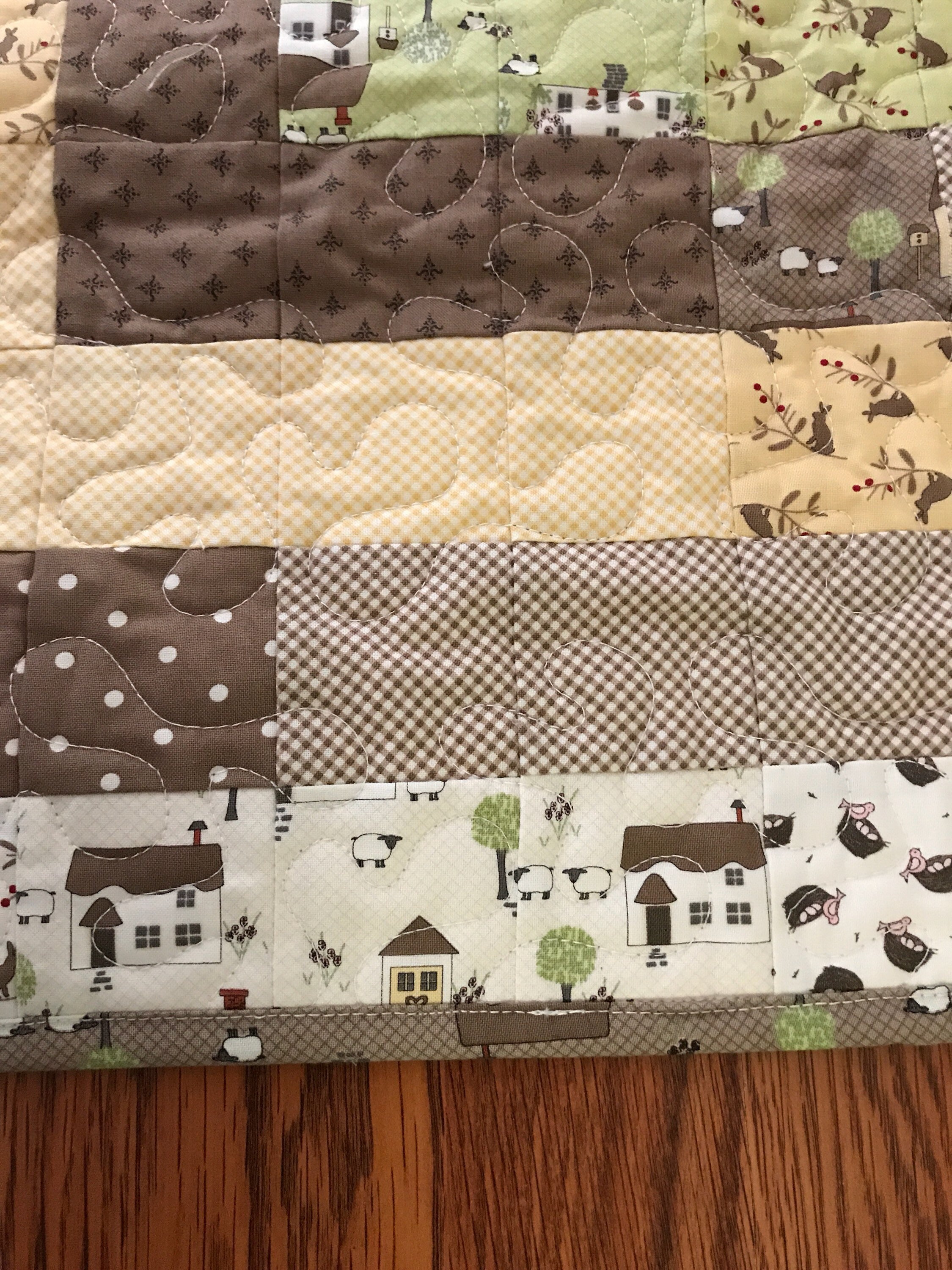 New hand made table runner 57 by 16 1/2 browns | Etsy