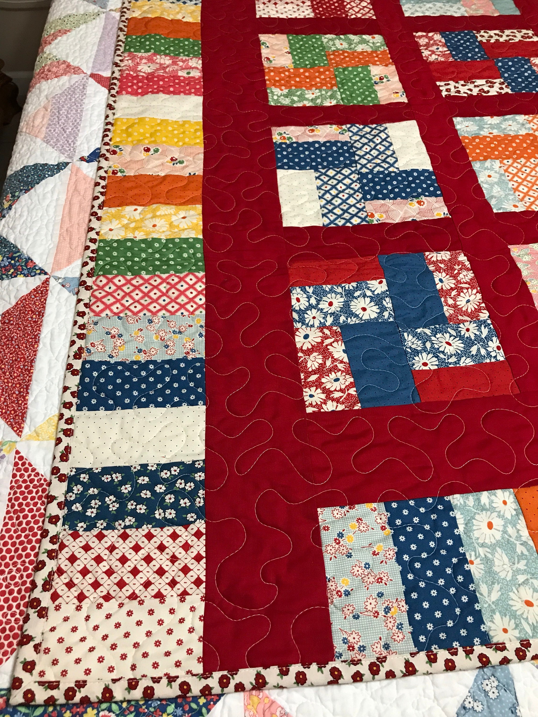 American Jane Lap Quilt: Vintage Style Moda Fabric, 52” X 65” - Etsy