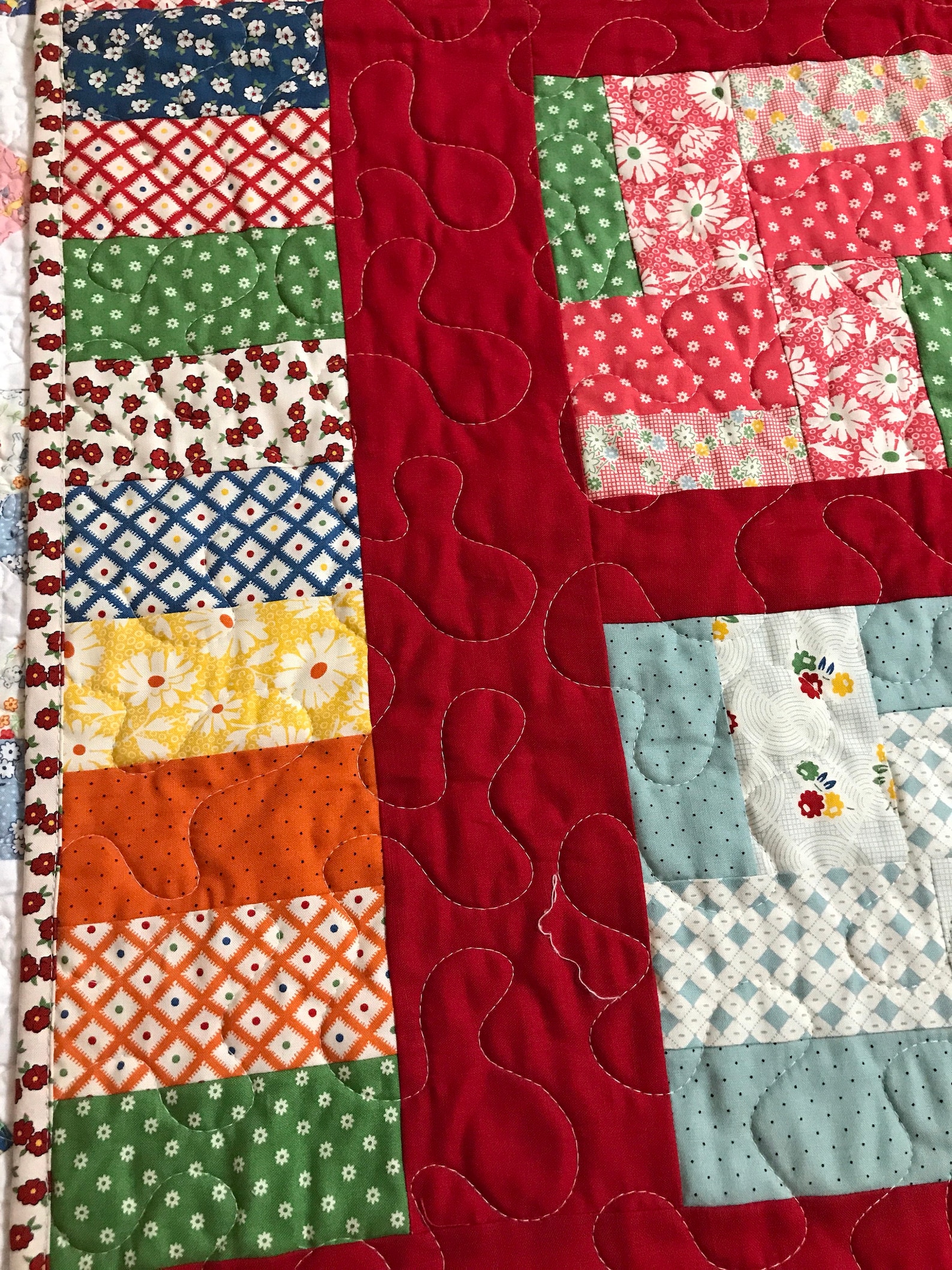 American Jane Lap Quilt: Vintage Style Moda Fabric, 52” X 65” - Etsy