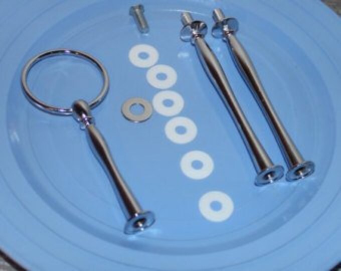 3 Tier Cake Stand Handle / Hardware SILVER ROUND for DIY Cake Plate ...