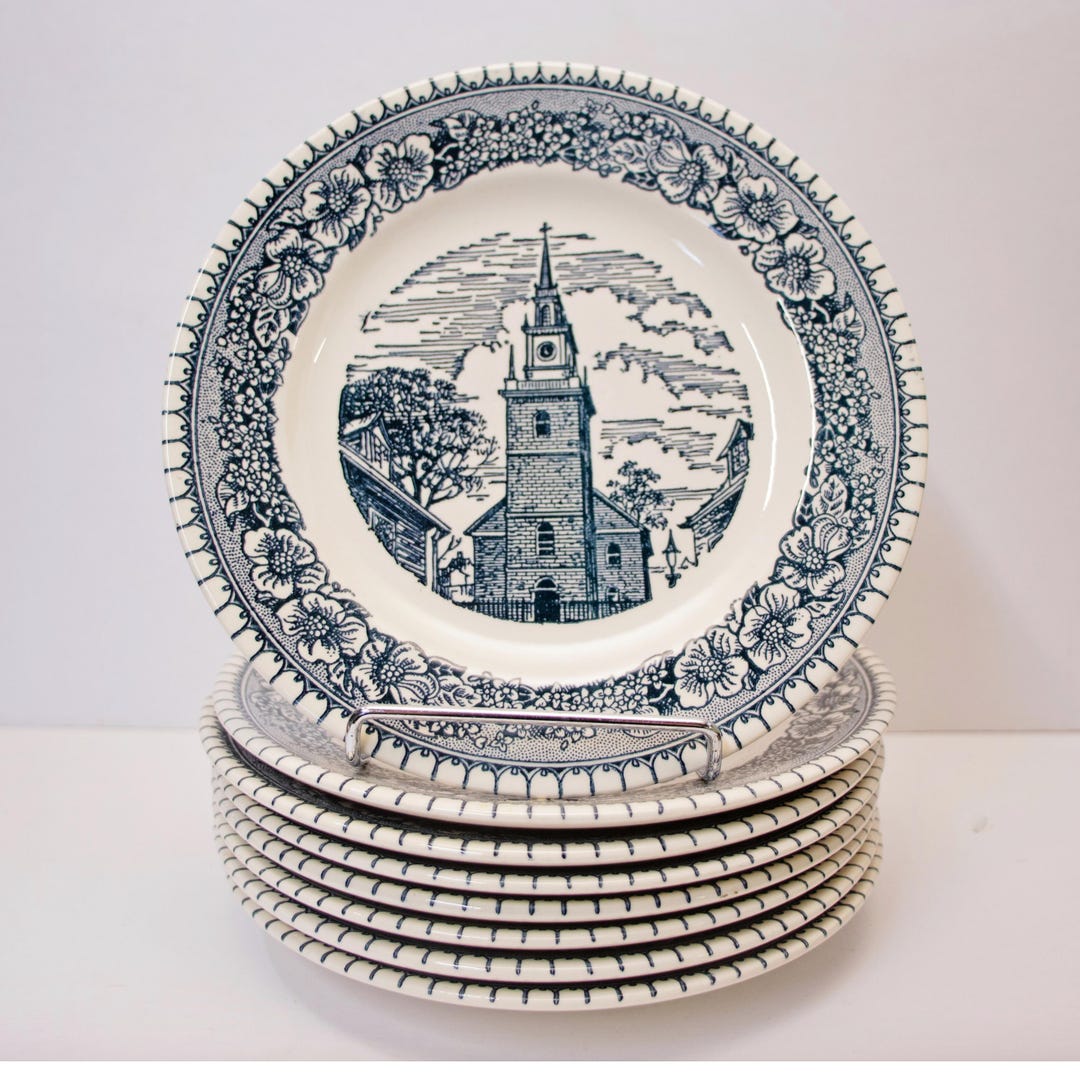 8 Colonial Heritage Bread Plates, Royal China Cavalier 6.5-inch ...
