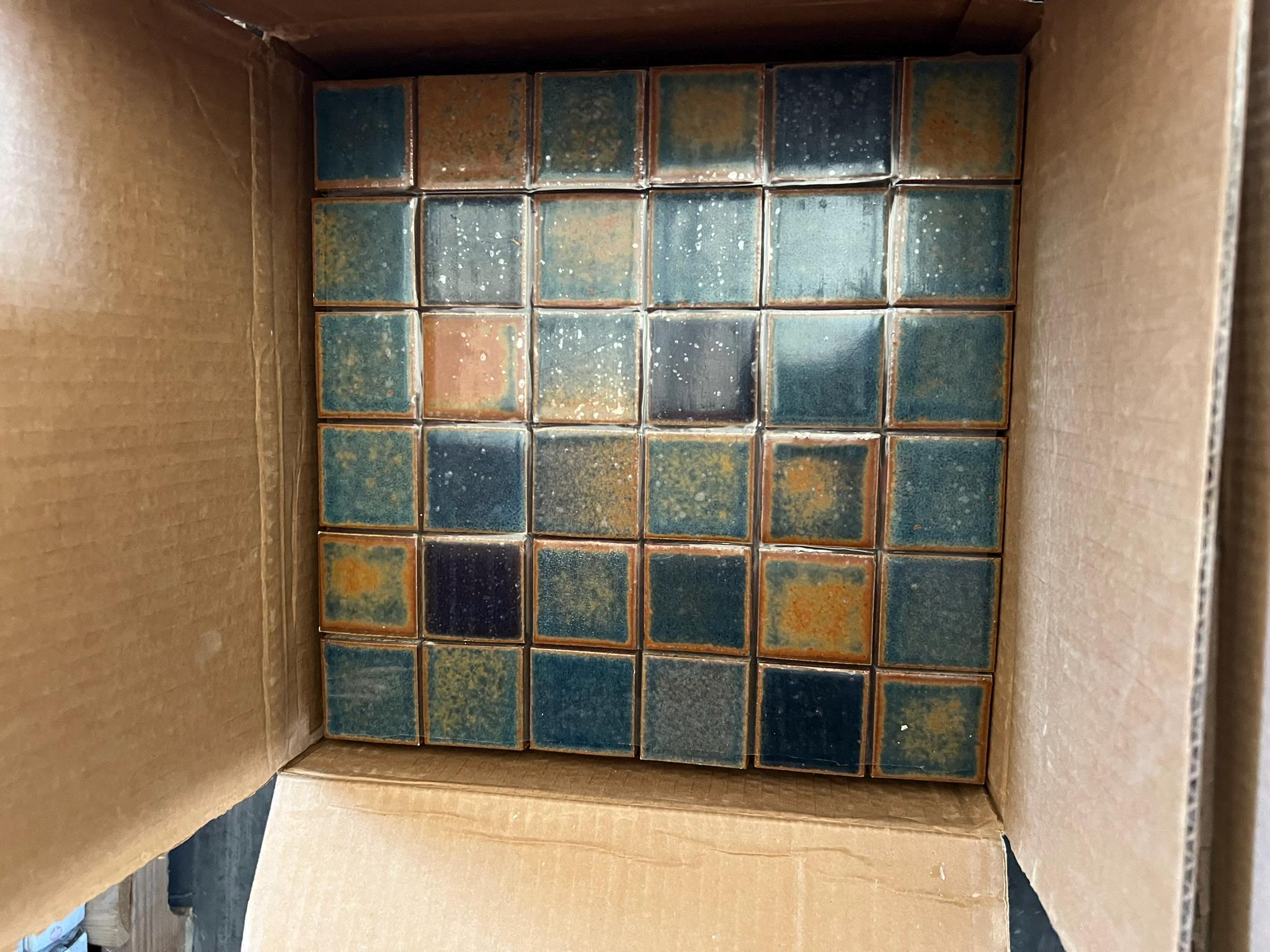Handmade Reactive Glaze 2x2 Tile - Approximately 50+ Square Foot LOT - Etsy