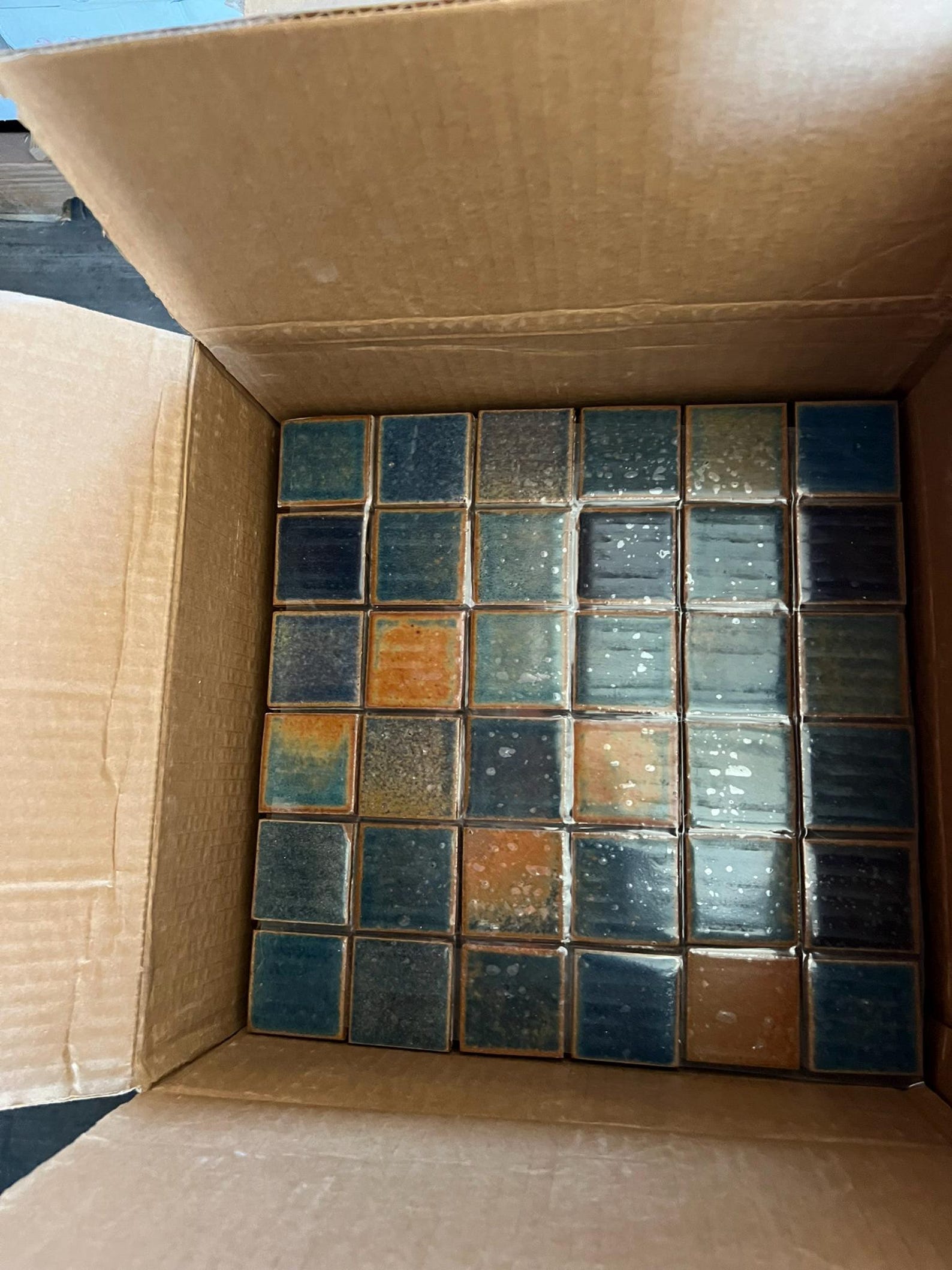 Handmade Reactive Glaze 2x2 Tile - Approximately 50+ Square Foot LOT - Etsy