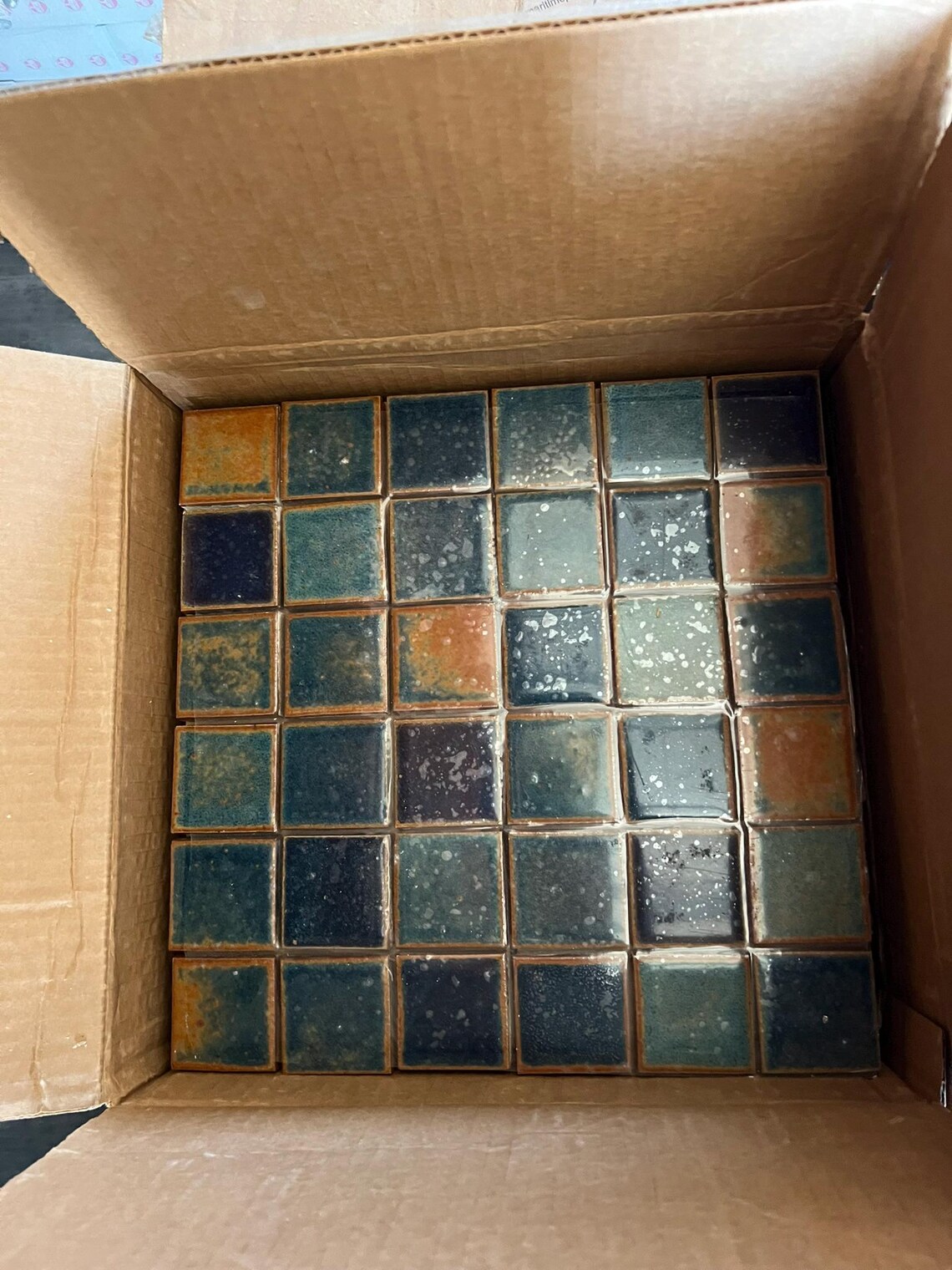 Handmade Reactive Glaze 2x2 Tile - Approximately 50+ Square Foot LOT - Etsy