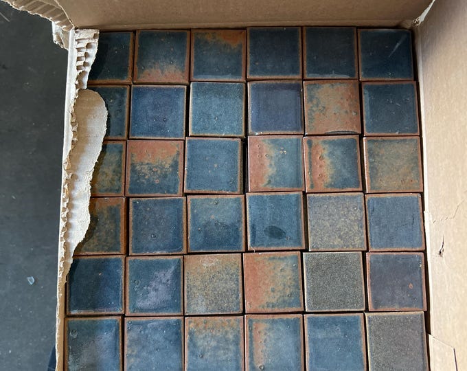 Handmade Reactive Glaze 2x2 Tile - Approximately 50+ Square Foot LOT - Etsy