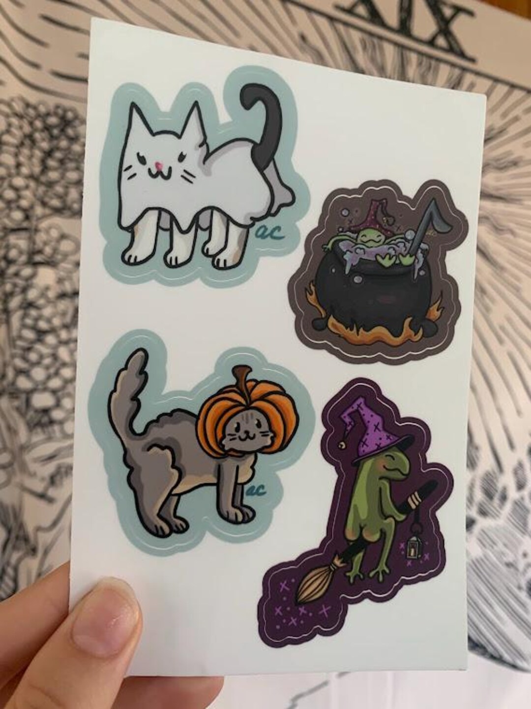 Spooky Sticker Sheet - Etsy