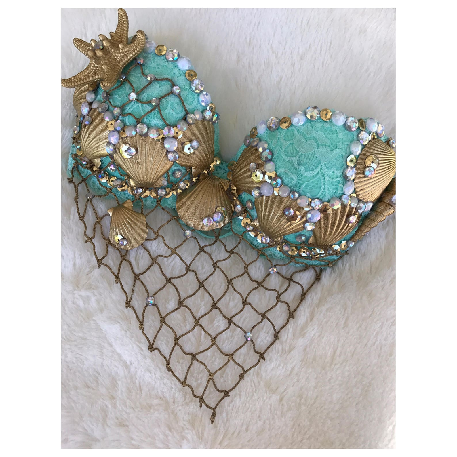 Sea Shell Mermaid Bra - Etsy