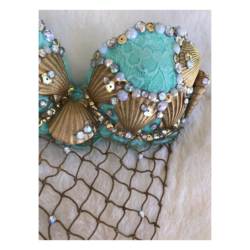 Sea Shell Mermaid Bra - Etsy