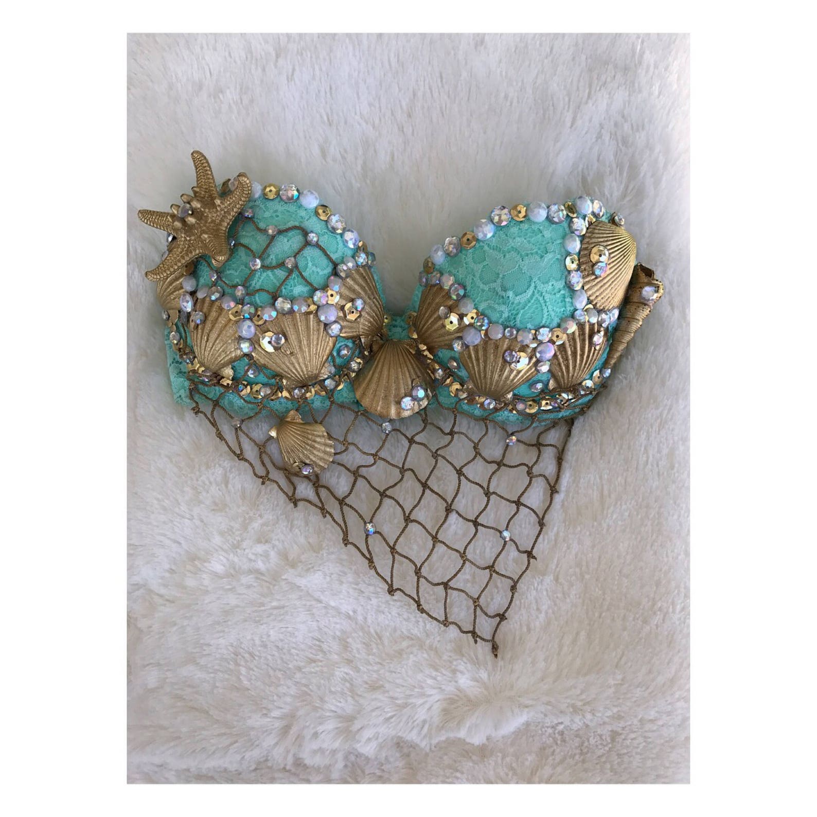 Sea Shell Mermaid Bra - Etsy