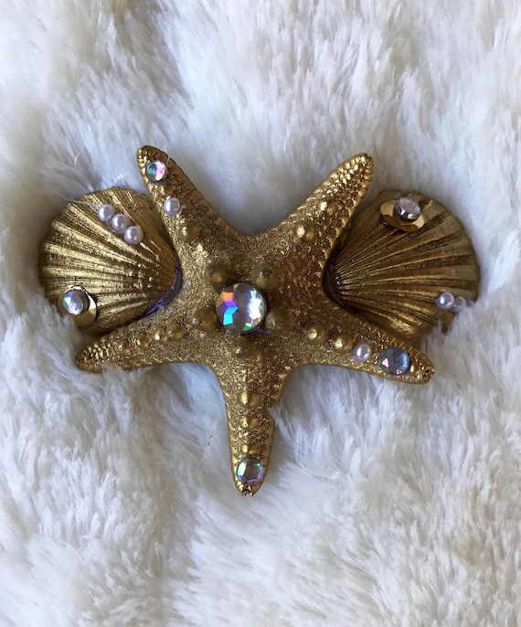 Starfish and Sea Shell Clip | Etsy