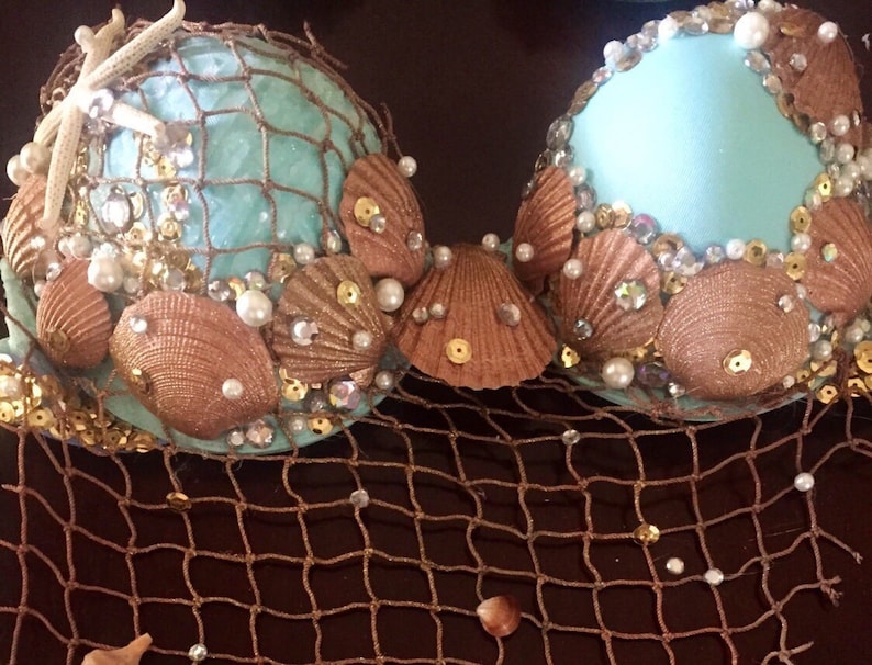 Sea Shell Mermaid Bra - Etsy