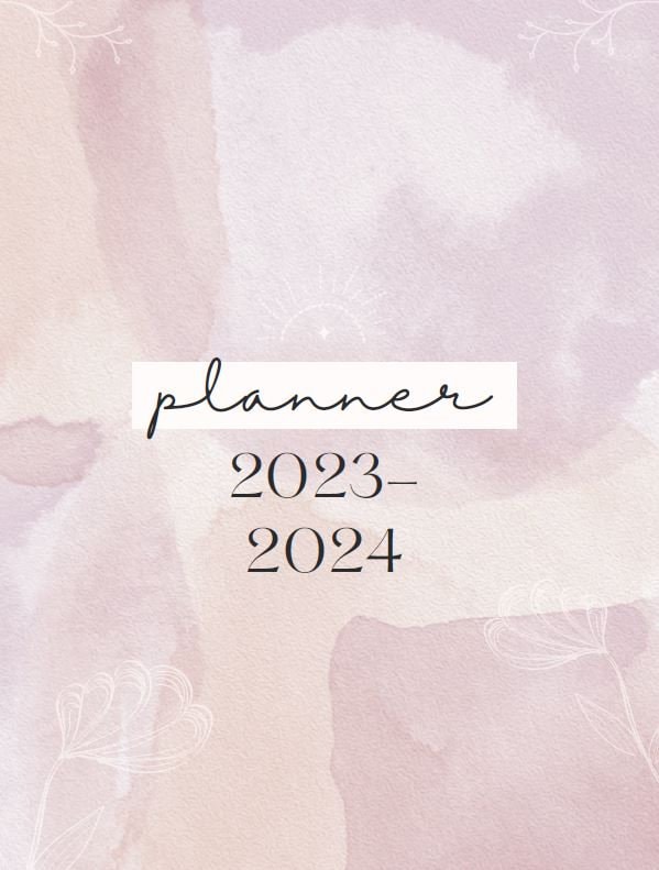 Planner Aug 2023-july 2024 - Etsy