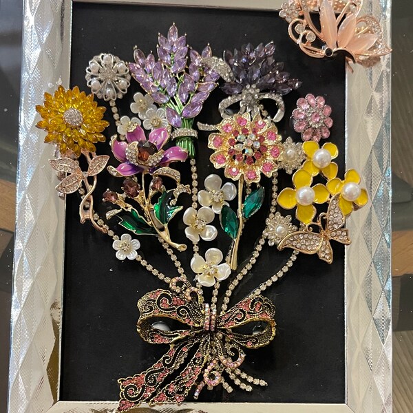 Framed Jewelry Art - Etsy