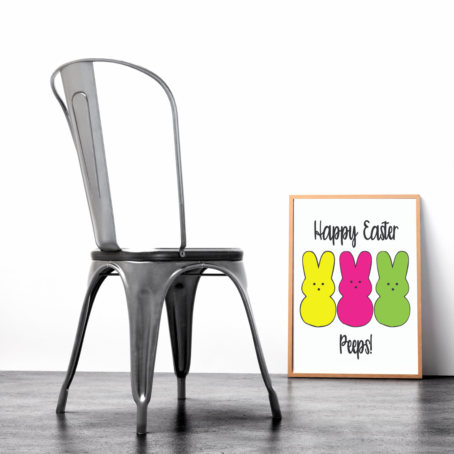 Happy Easter Peeps! Wall Art, Easter Peeps Sign, Easter Peeps, Easter ...