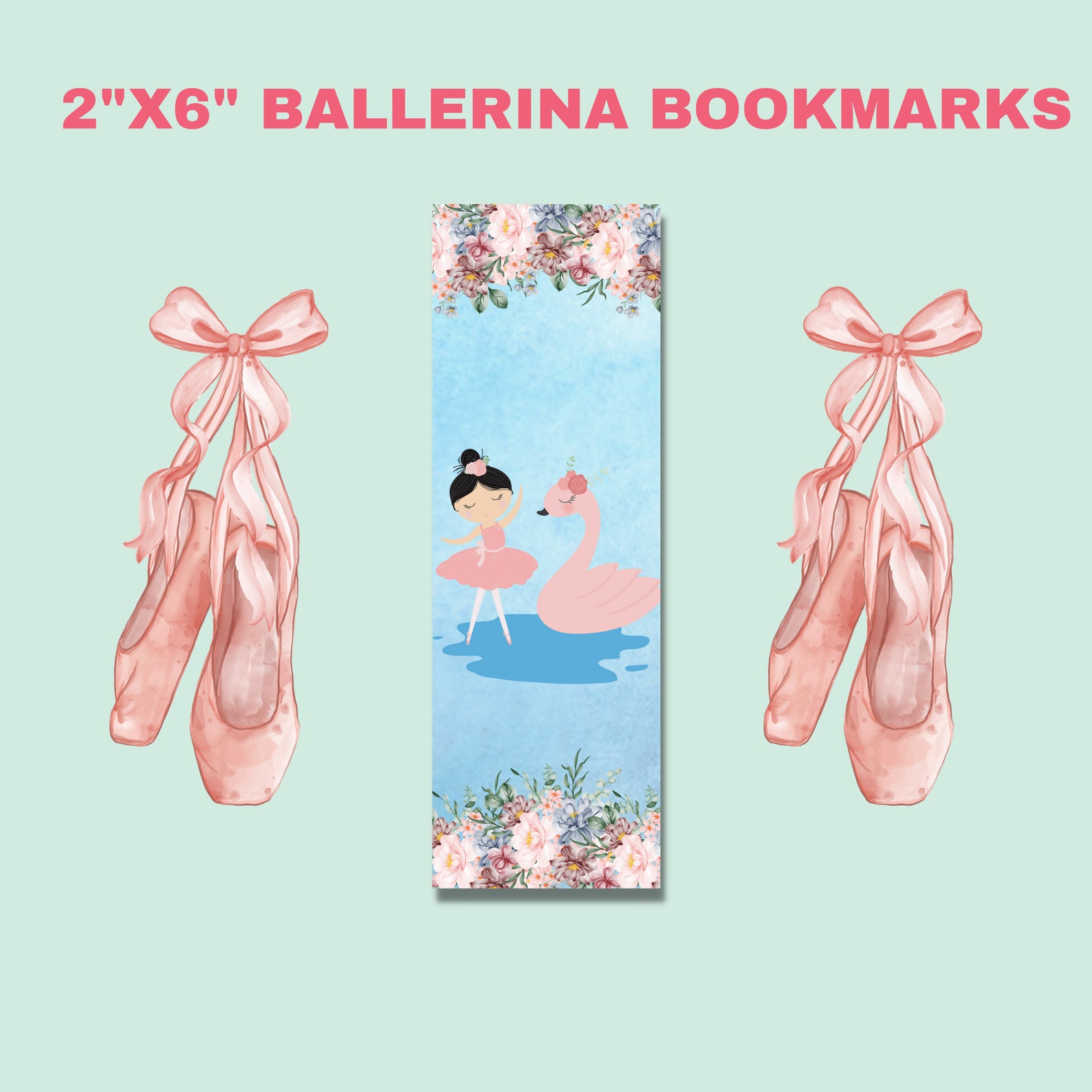 Ballerina Bookmarks Set of 9 Dancer Bookmark Ballet | Etsy