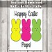 Happy Easter Peeps Wall Art, Easter Peeps Sign, Easter Peeps, Easter ...