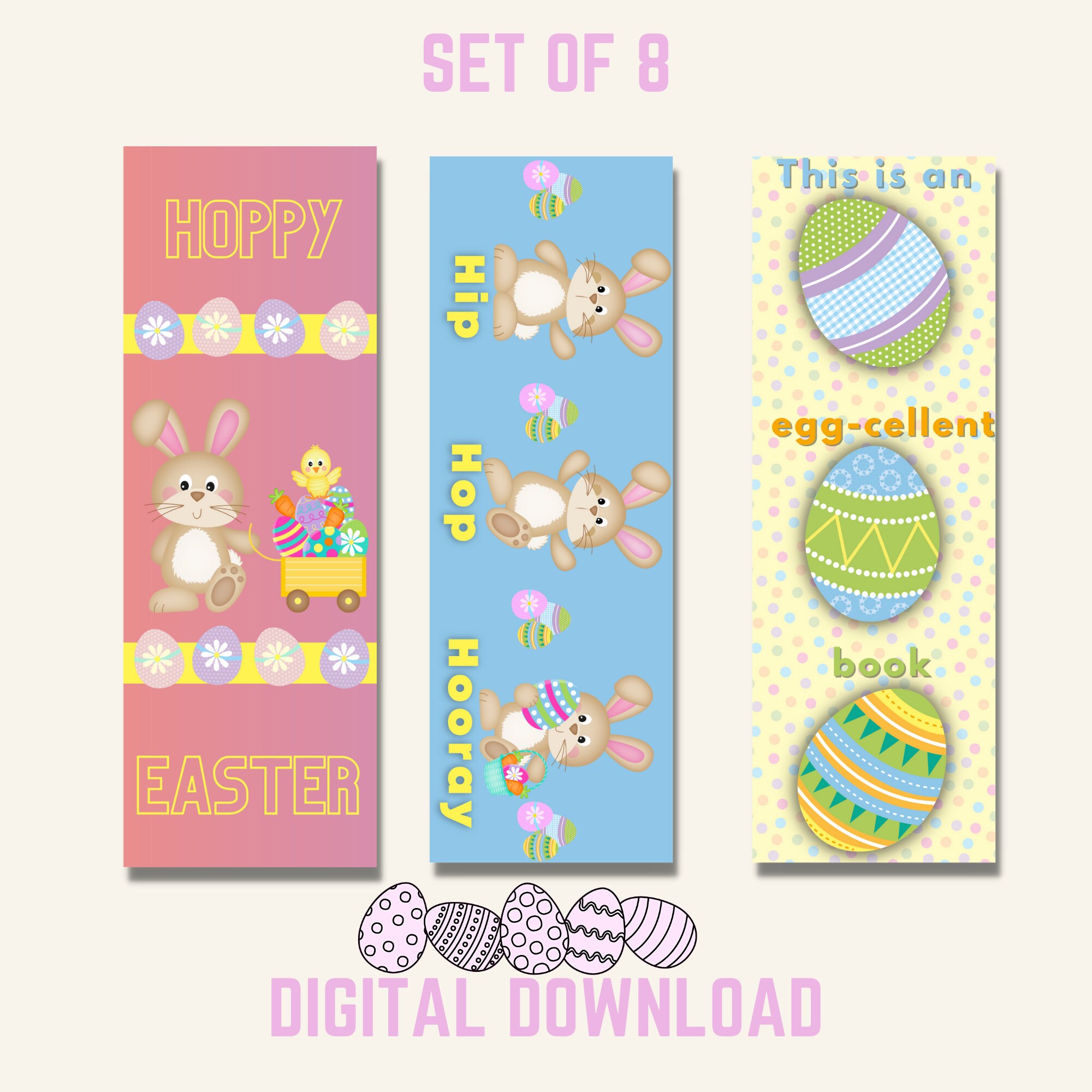 Easter Bookmarks, Easter Gifts,easter Activities, Easter Bookmarks for ...