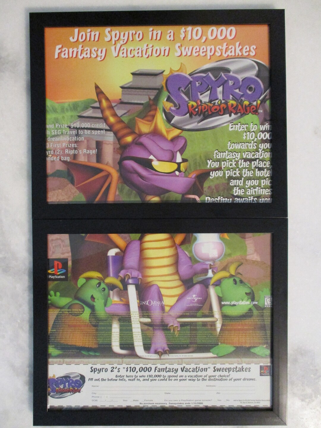 Spyro the Dragon/ripto/dragonfly Vintage Original Ad's - Etsy