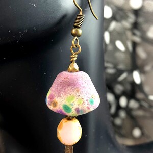 Mom Earring Gift, Crusty Earrings Squishy Earrings Boho Jewelry Hippie ...